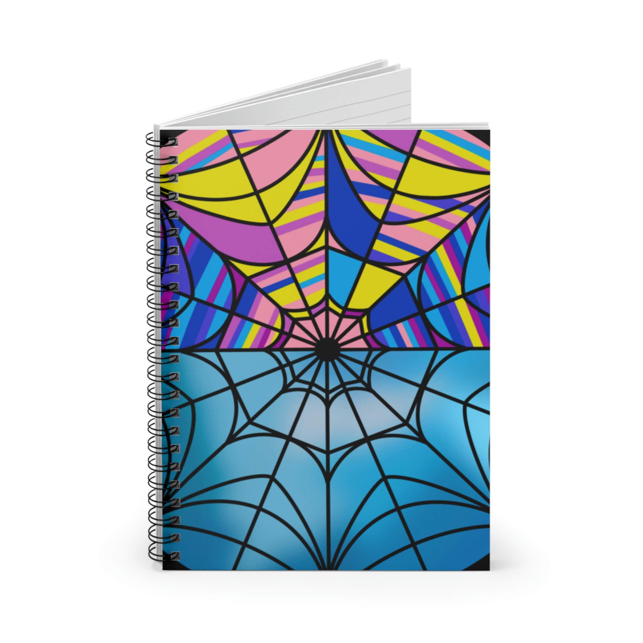 Wednesday Addams, Wednesday, Stained Glass, Spiral Notebook, Ruled Line ...