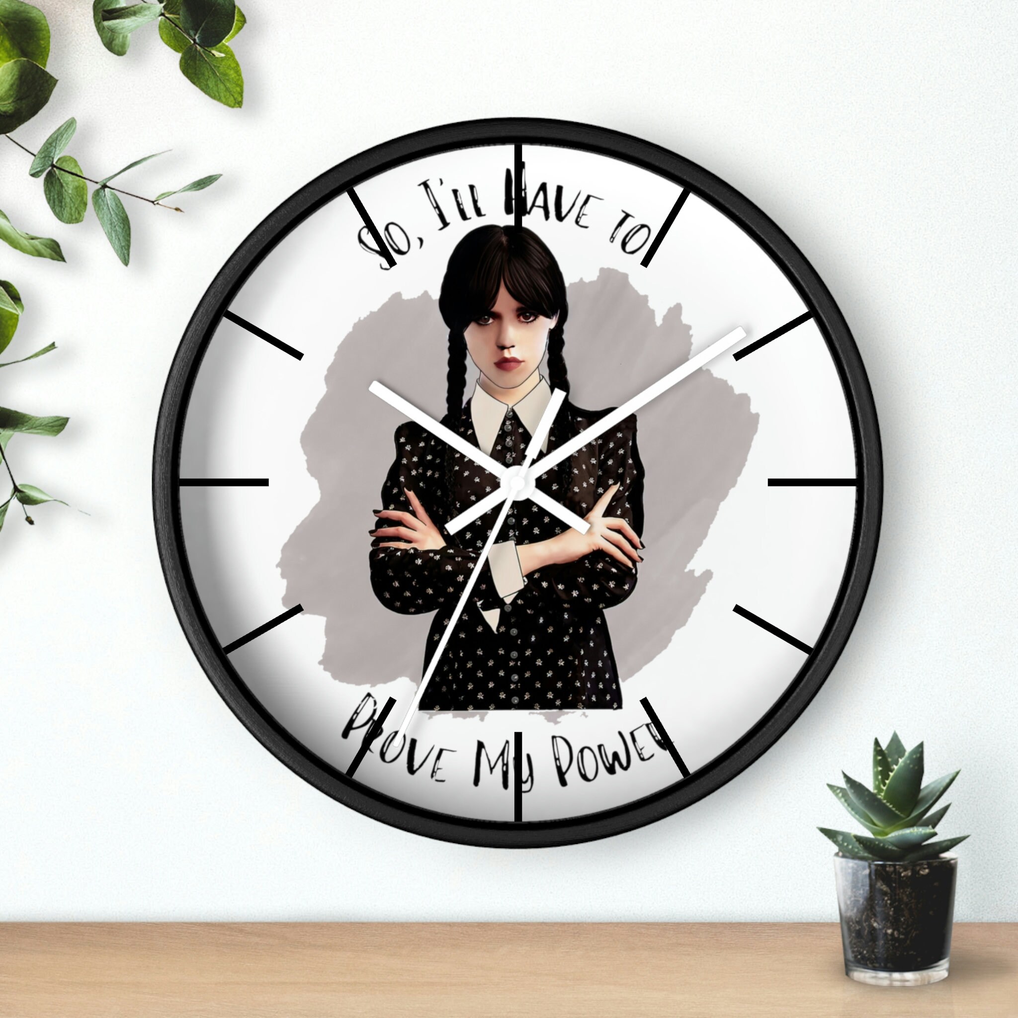 Wednesday Addams, Wednesday, Wall clock, Wednesday Addams sold by ...