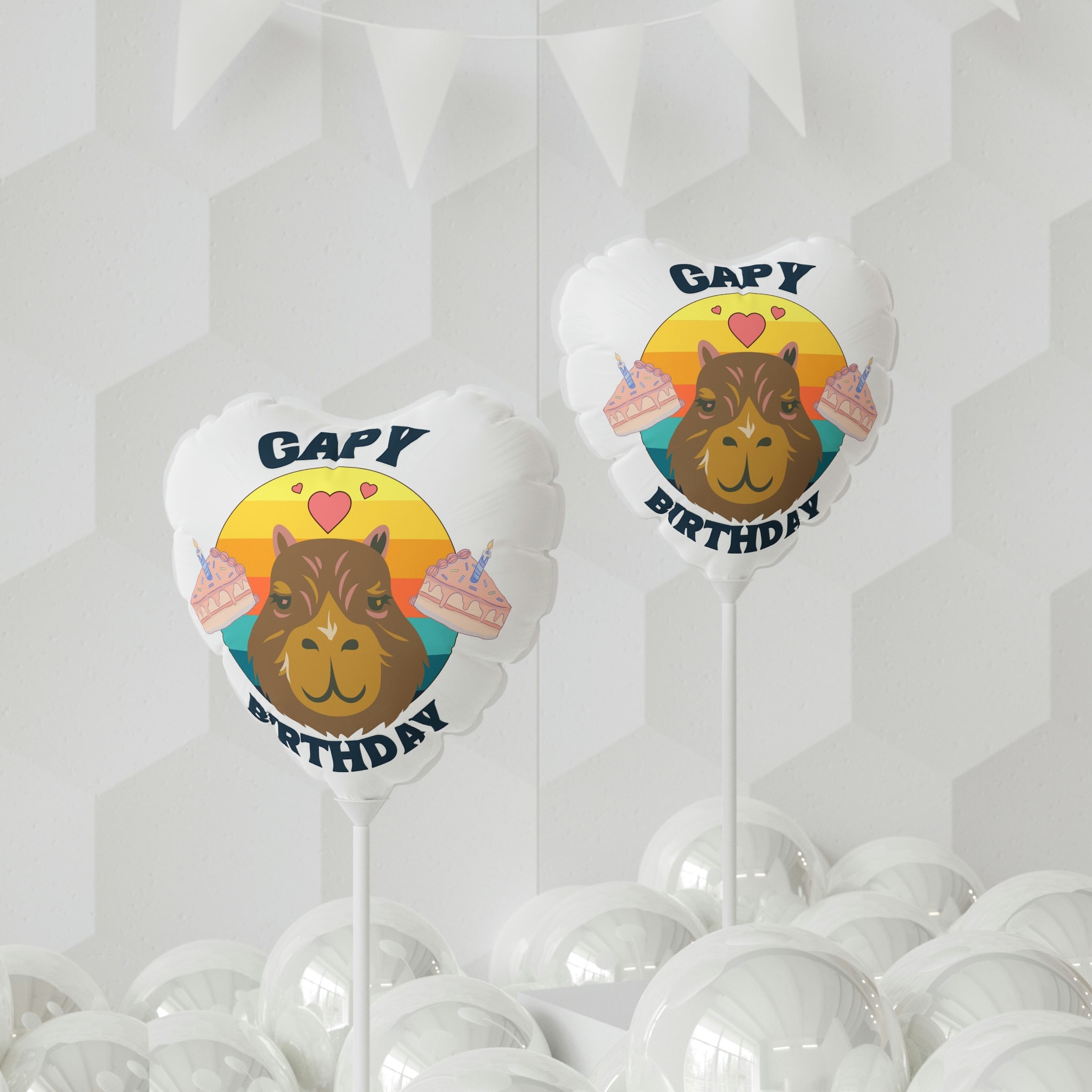 Capy Birthday Capybara Capy Cute Capybara Birthday Balloon - Etsy