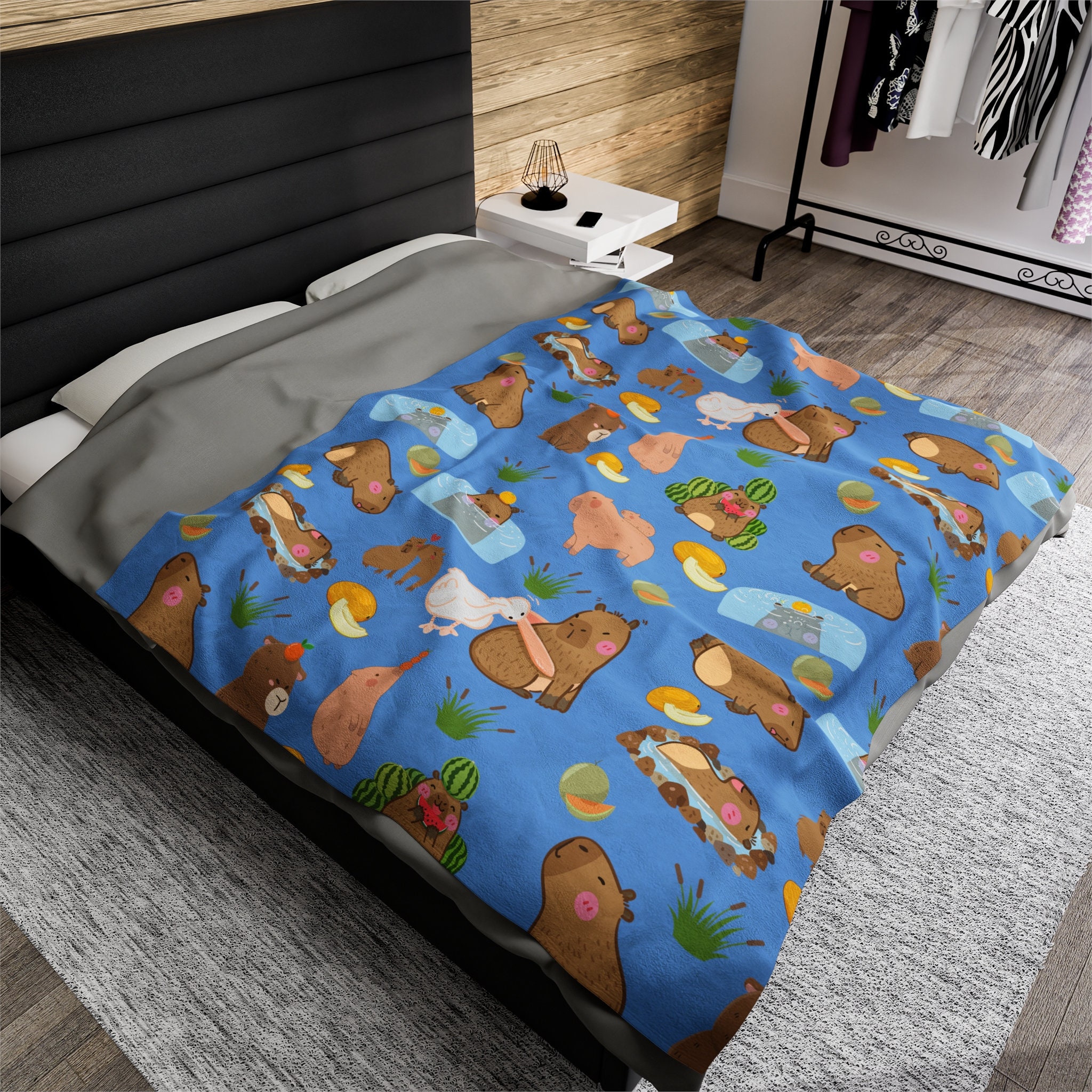 Capybara Blanket Cute Capybara Capybara Gift Capybara - Etsy UK