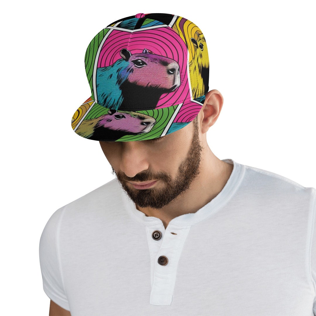 Capybara Hat, All Over Printing Hip-hop Caps - Etsy