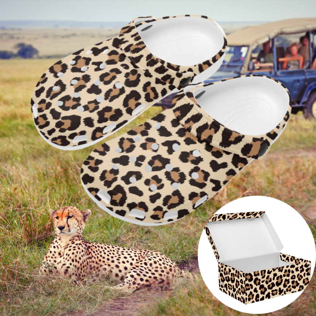 Leopard Print Clog Sandals Animal Print Sandals Women Spotted Animal ...