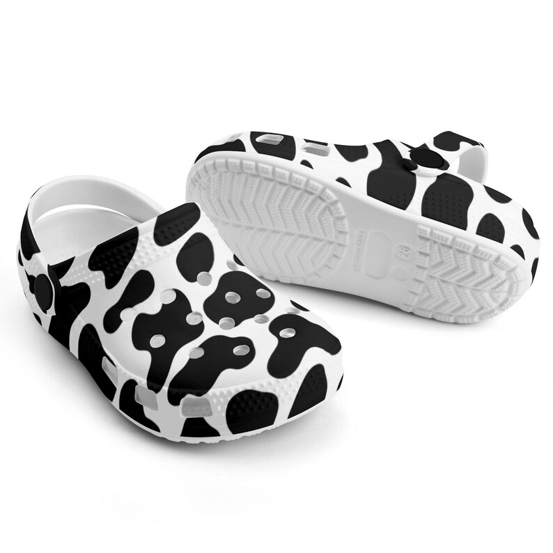 Cow Print Clogs, Kid's All Over Printing Classic Clogs, Pre Order Now ...