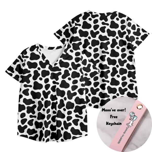 Cow Print Scrubs - Etsy