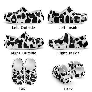 Cow Print Clogs, Kid's All Over Printing Classic Clogs, Pre Order Now ...