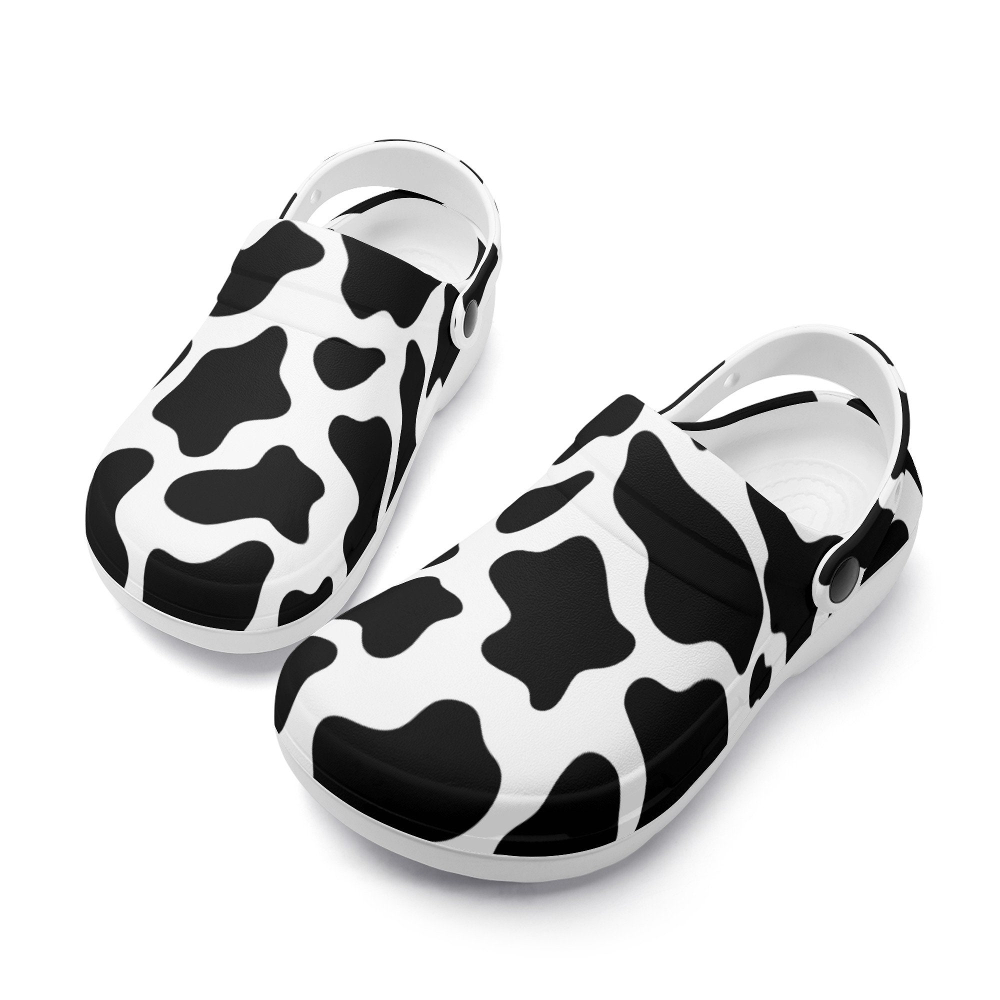 Cow Print Nursing Clogs, Women's Lightweight Nursing Slip on Clogs - Etsy