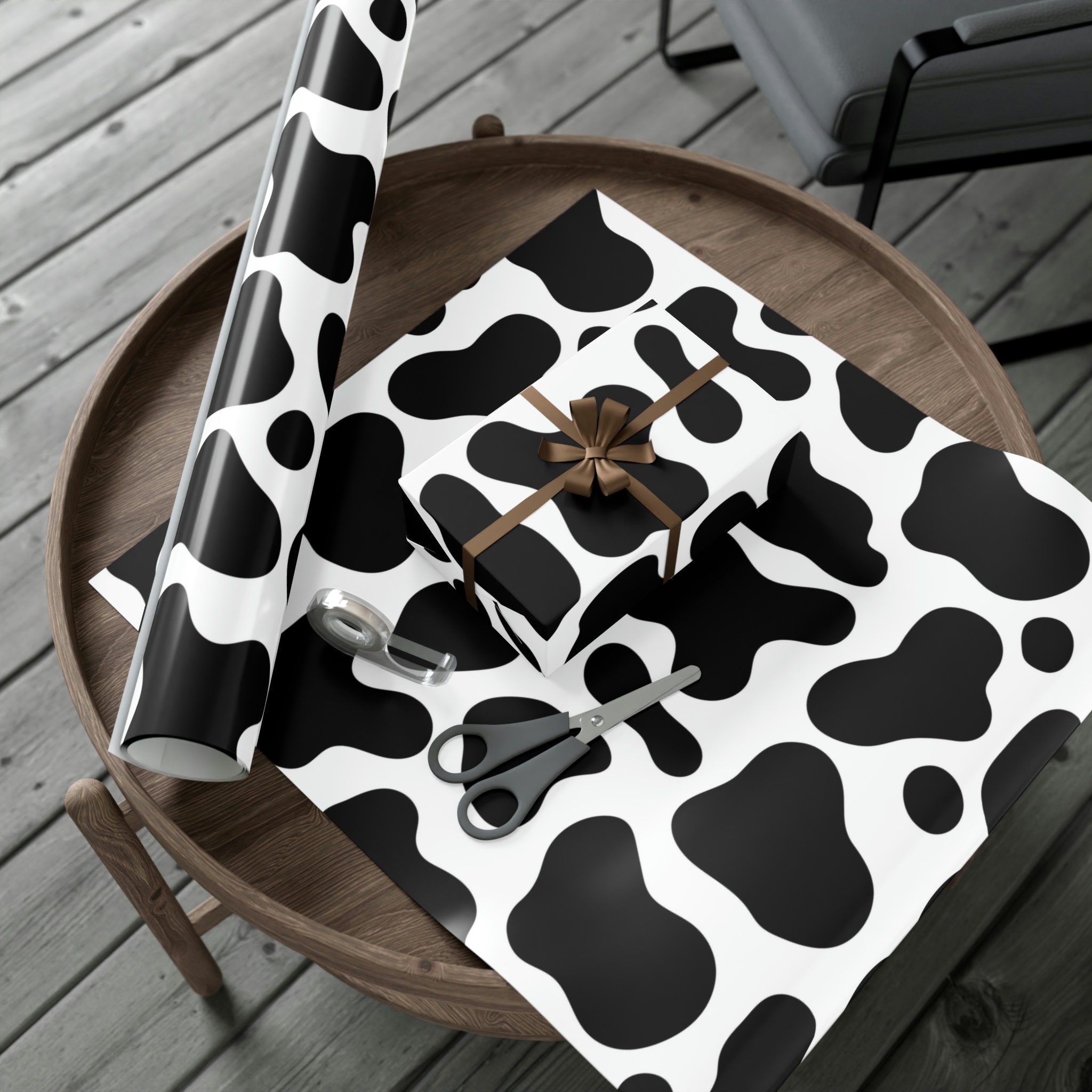 Cow Print Wrapping Paper Cow Print Cow Gift Wrap Papers - Etsy