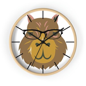 Capybara Wall Clock, Gift for Capybara Lovers, Capybara, Capybara Gift ...