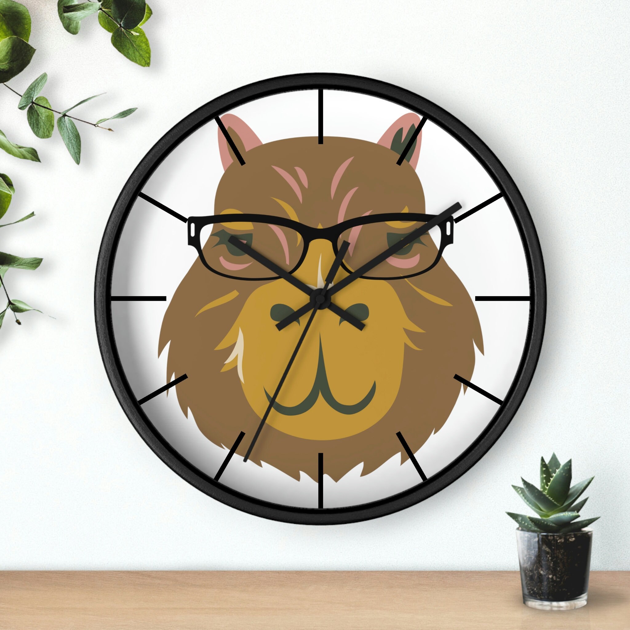 Capybara Wall Clock, Gift for Capybara Lovers, Capybara, Capybara Gift ...