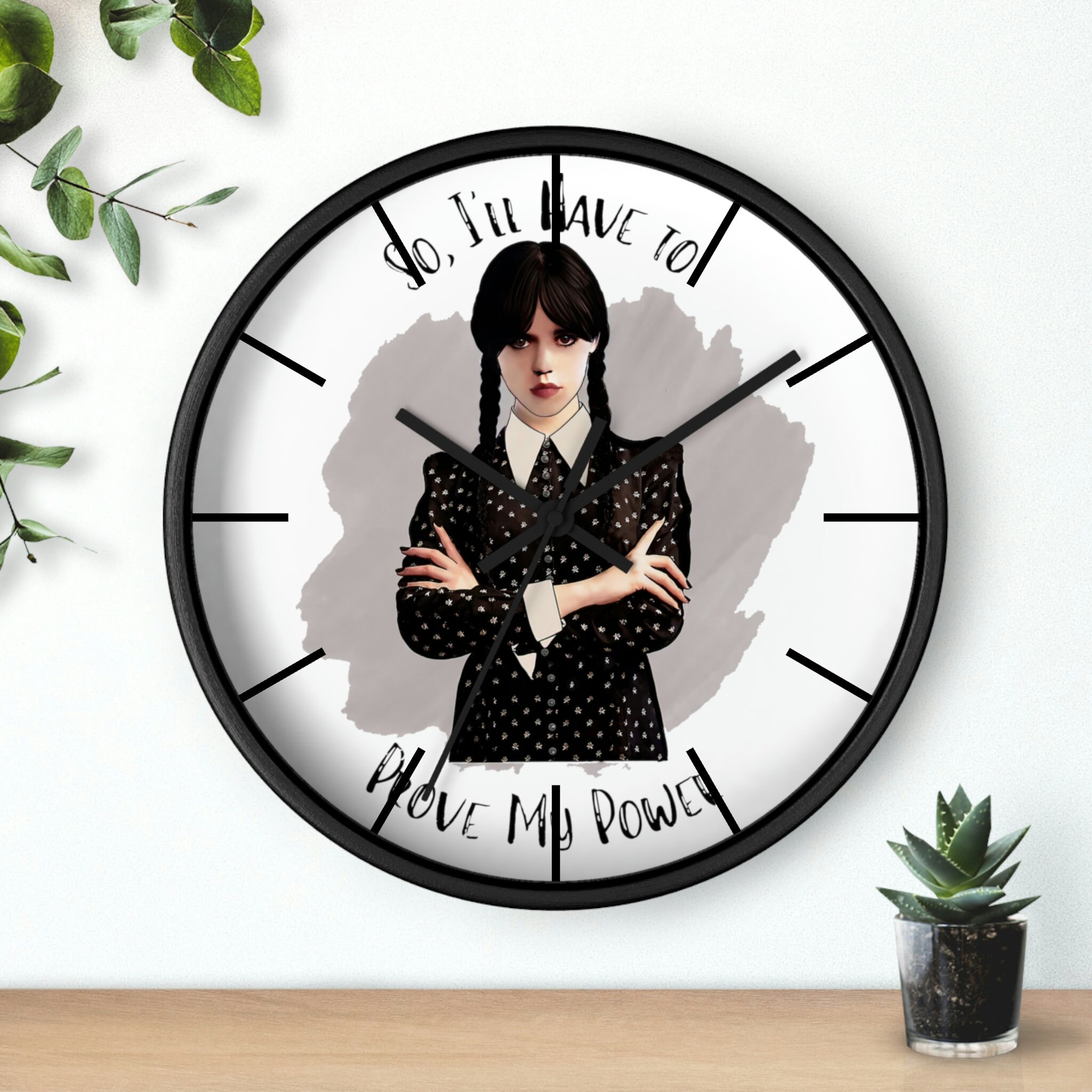 Wednesday Addams, Wednesday, Wall clock, Wednesday Addams sold by ...