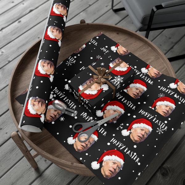 Funny Joe Biden Christmas Wrapping Paper - Etsy