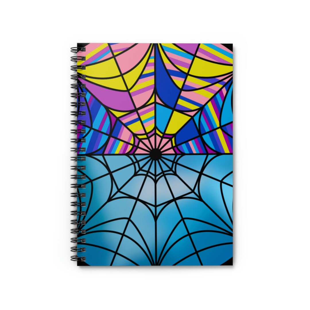 Wednesday Addams, Wednesday, Stained Glass, Spiral Notebook, Ruled Line ...