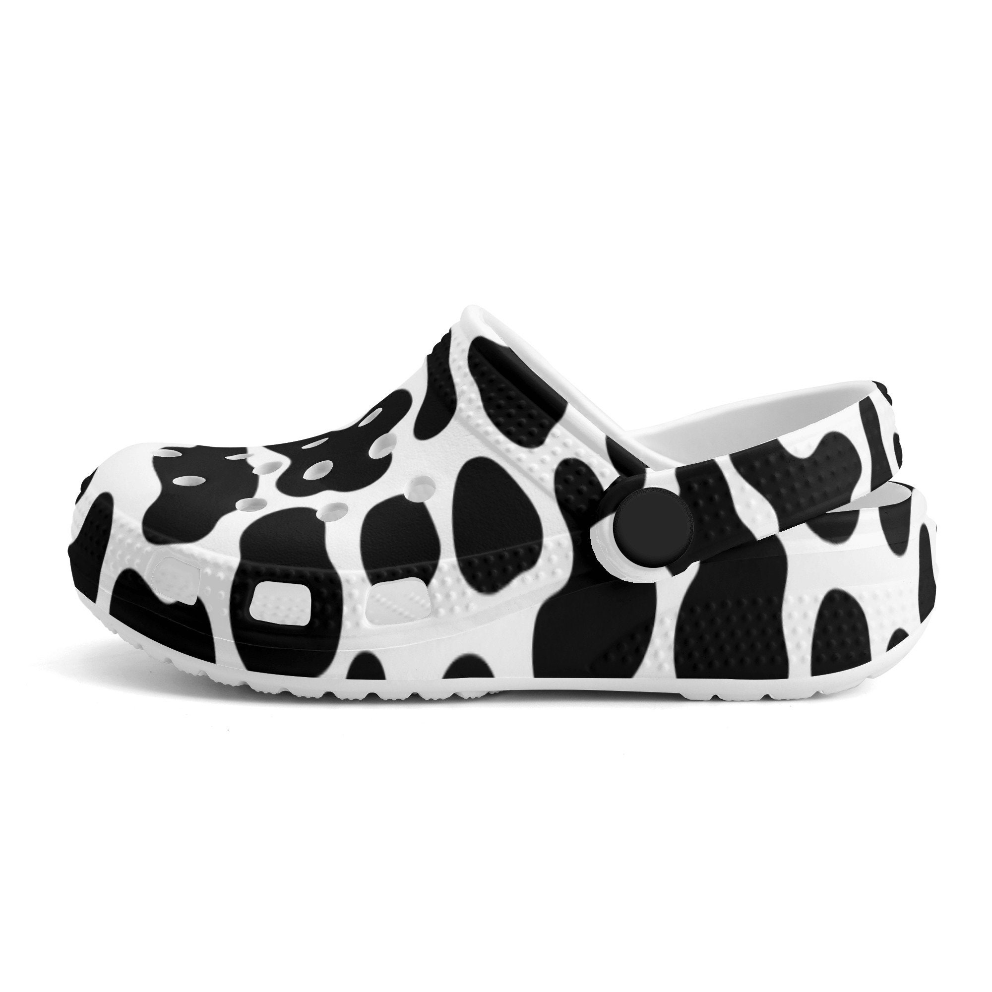 Cow Print Clogs, Kid's All Over Printing Classic Clogs, Pre Order Now ...
