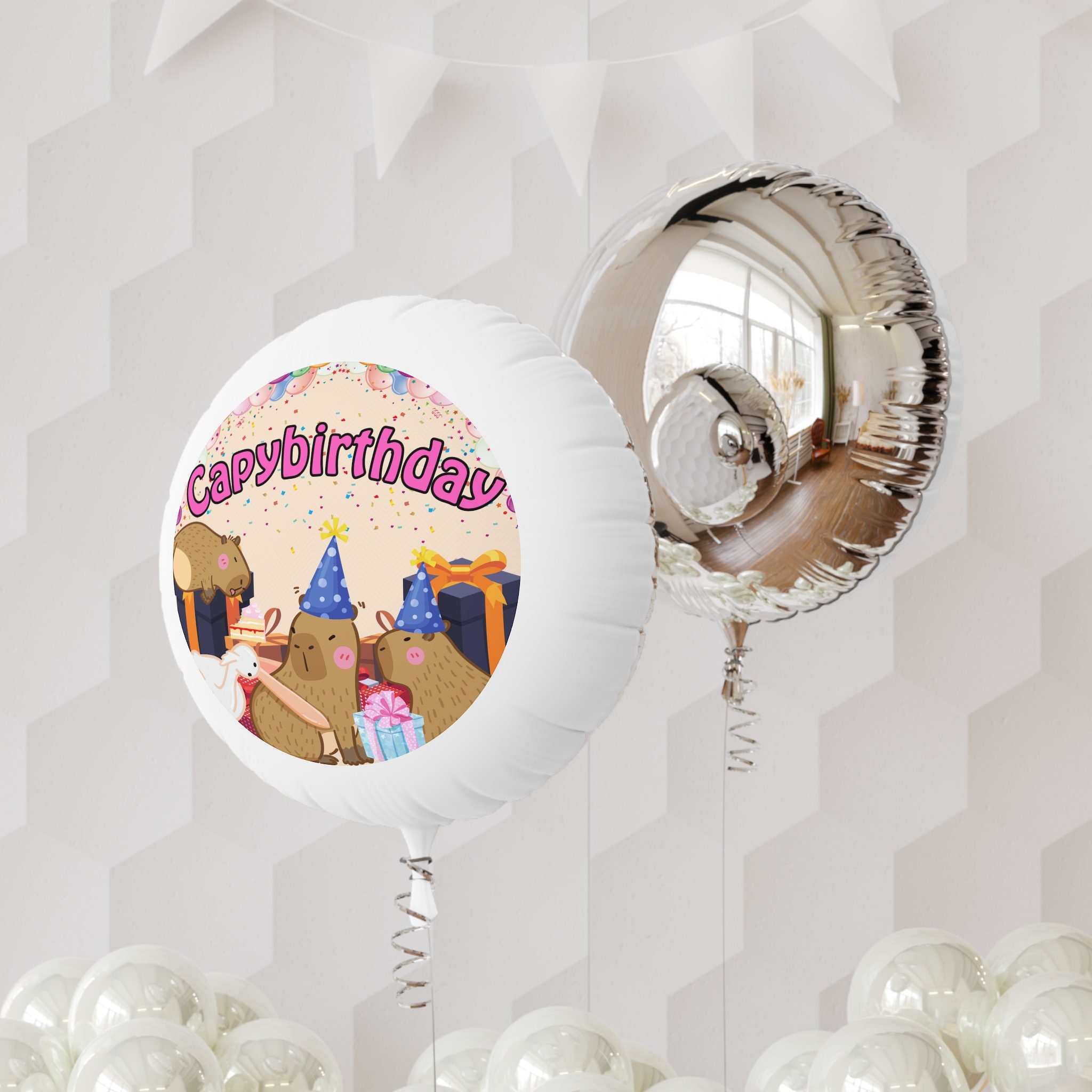 Capybara Party Balloon Capybirthday Helium Balloon - Etsy
