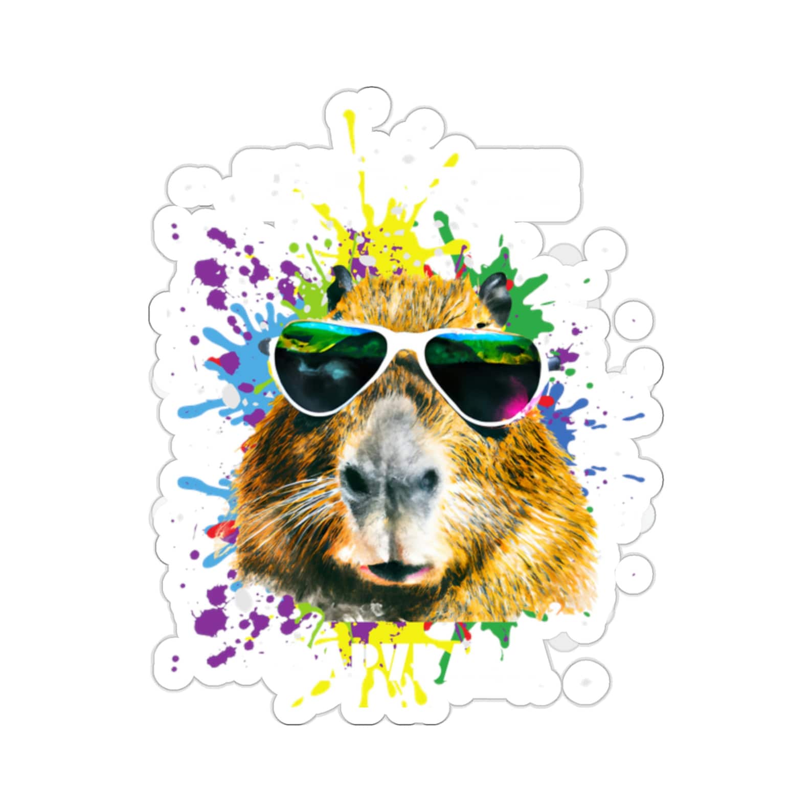 Respect the Capybara, Capybara Sticker, Capybara Gift, Cute Capybara ...