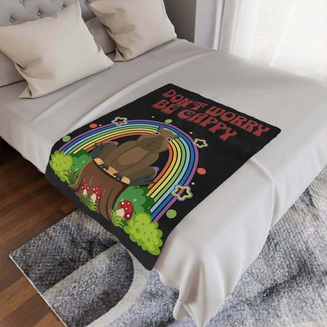 Don't Worry Be Cappy, Capybara, Capy, Cute Capybara, Rodent, Minky ...