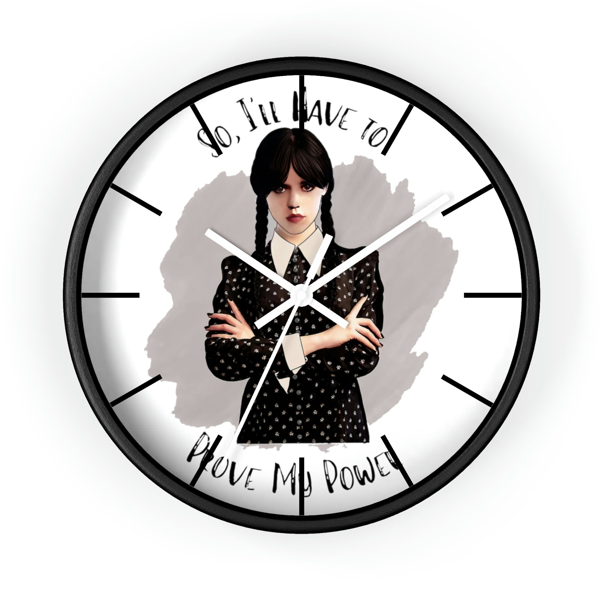 Wednesday Addams, Wednesday, Wall Clock, Wednesday Addams Wall Decor ...