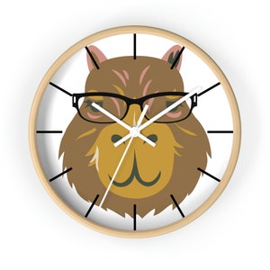 Capybara Wall Clock, Gift for Capybara Lovers, Capybara, Capybara Gift ...