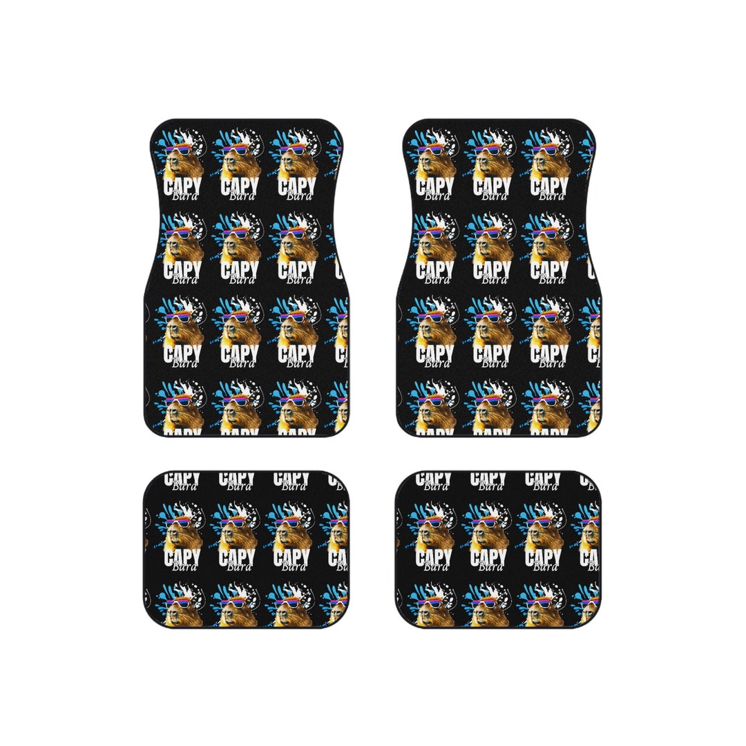 Capybara Car Mat, Capybara, Cute Capybara, Capybara Gift, Car Mats set ...