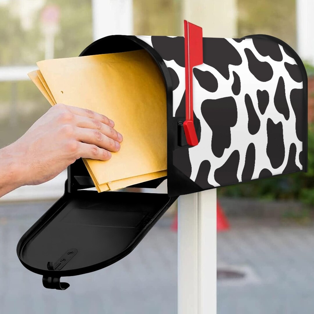 Mailbox Cover Cow Print Cover for Mailbox Cow Pattern Mailbox Cover Cow ...