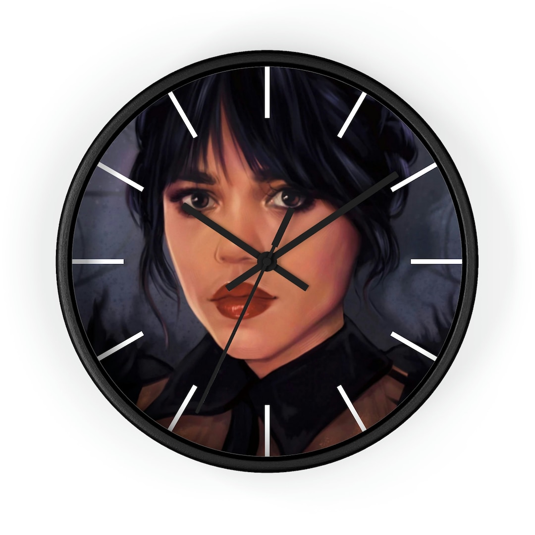 Wednesday Addams, Wednesday, Wall Clock, Wednesday Addams Wall Decor ...
