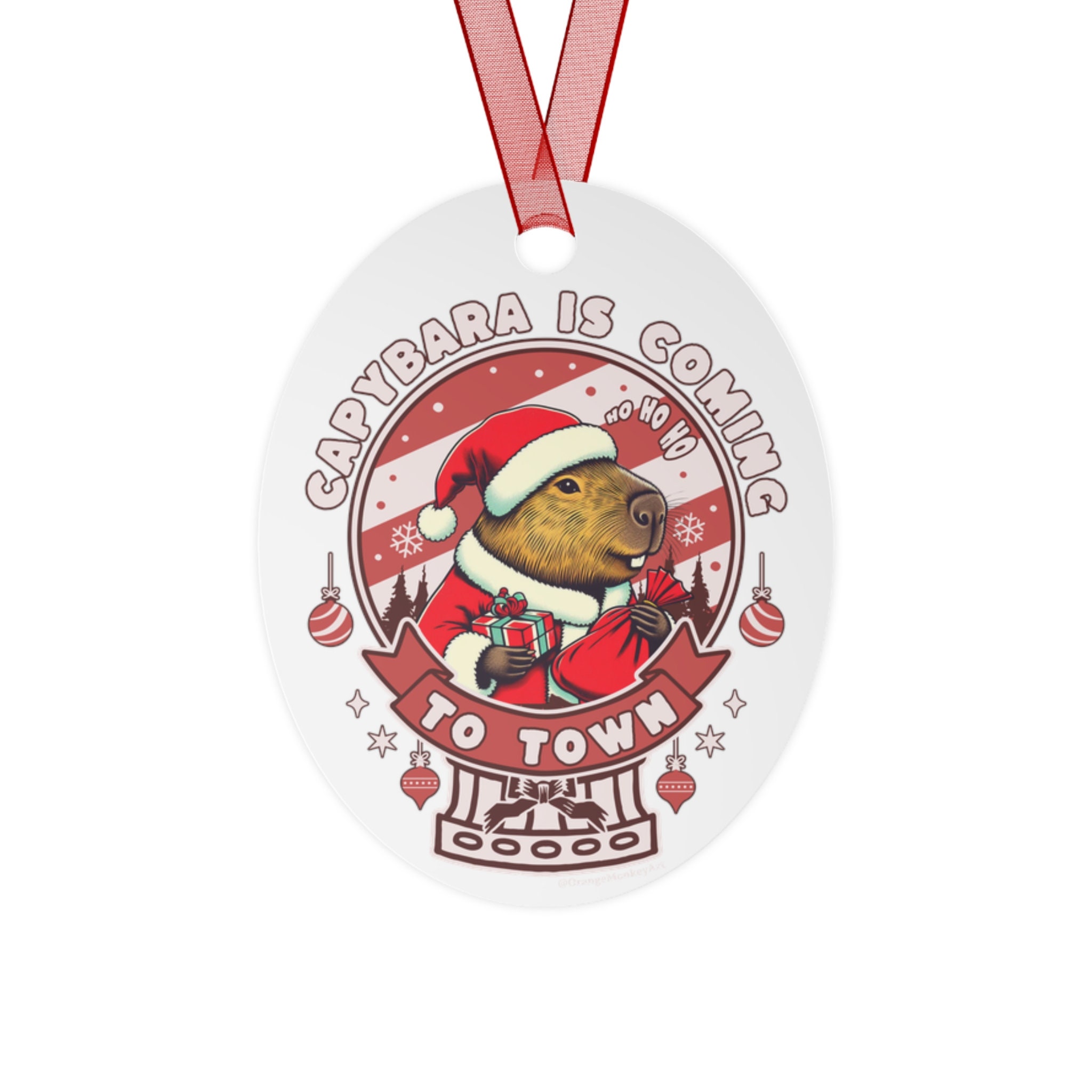 Capybara Metal Ornaments, Capybara Gift - Etsy