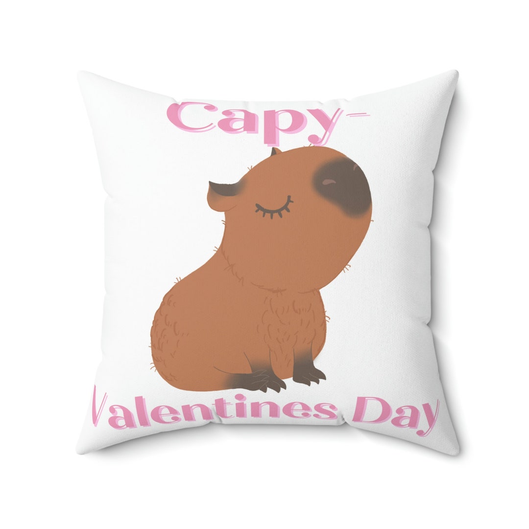 Capy-valentines Day, Capybara, Capy, Valentines Day Gift,pillow Gift ...
