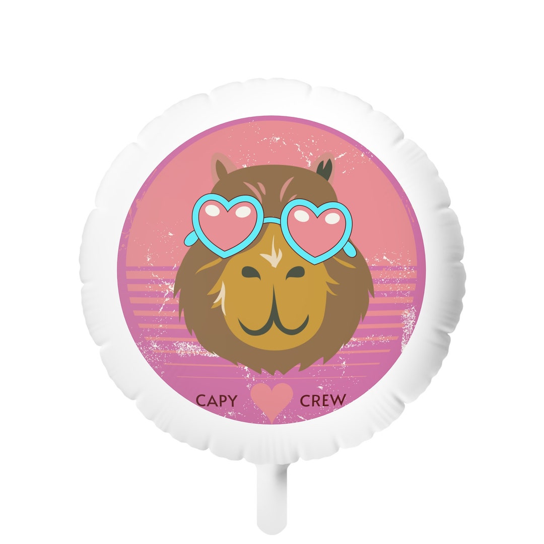 Capybara Balloon Capy Crew Mylar Helium Balloon - Etsy