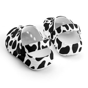 Cow Print Clogs, Kid's All Over Printing Classic Clogs, Pre Order Now ...
