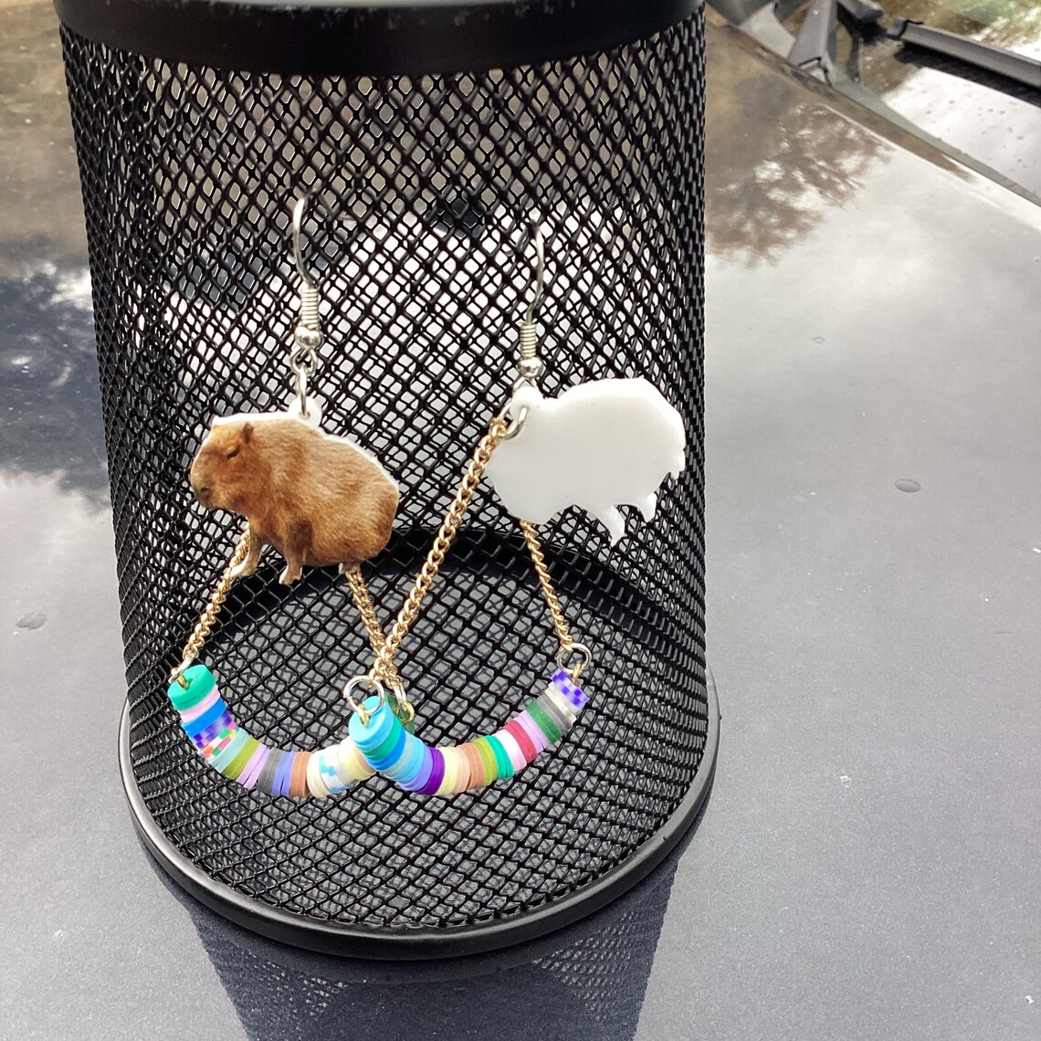 Capybara Earrings, Capybara Gift - Etsy