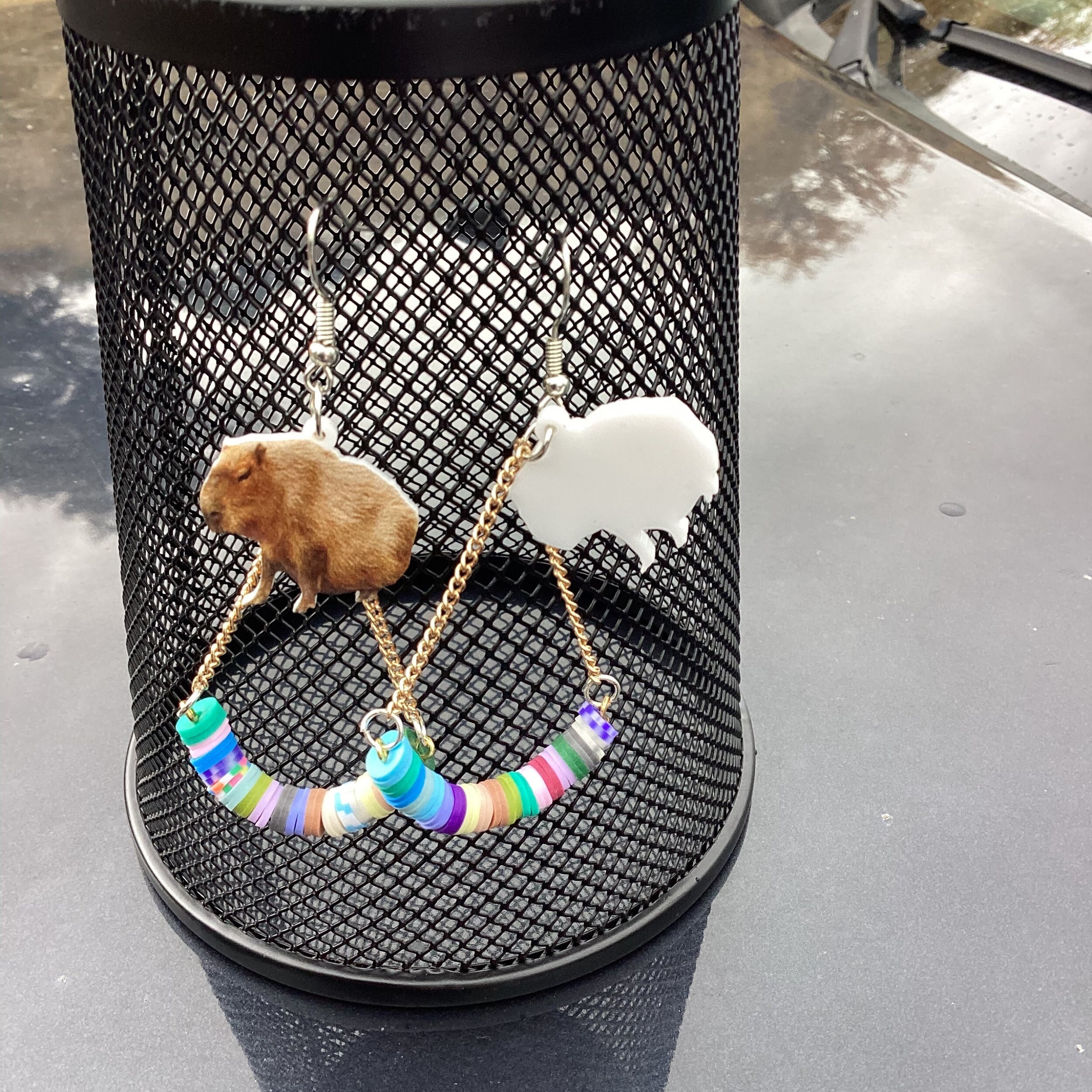 Capybara Earrings, Capybara Gift - Etsy