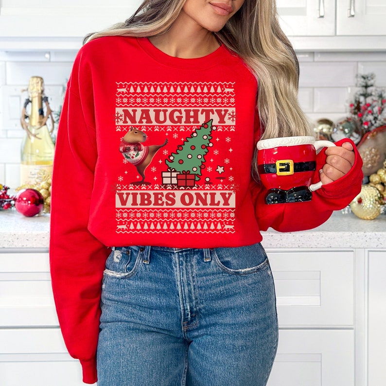 Capybara Ugly Christmas Sweater Capybara Sweater Capybara - Etsy