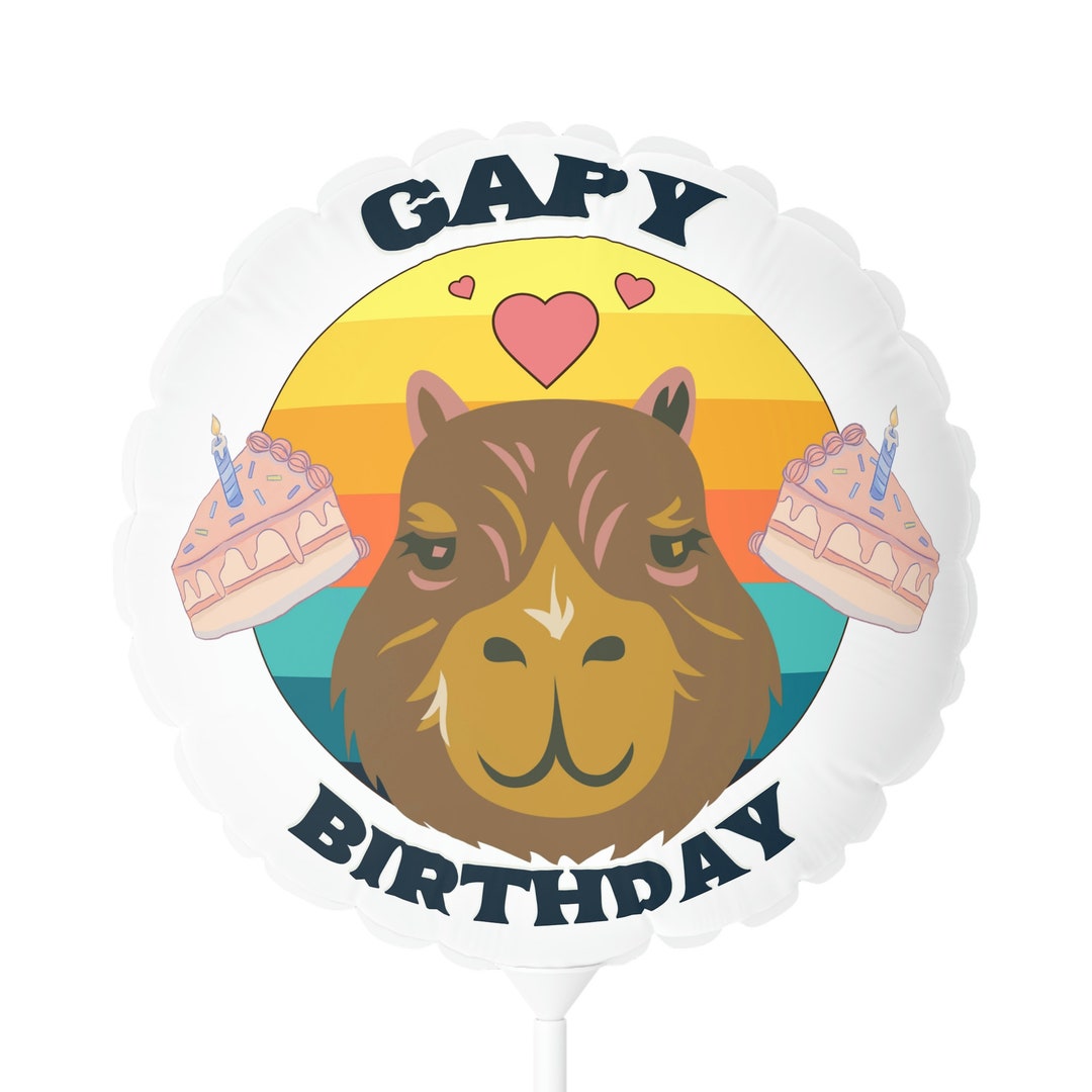 Cumpleaños de capibara capibara capy lindo globo de - Etsy España