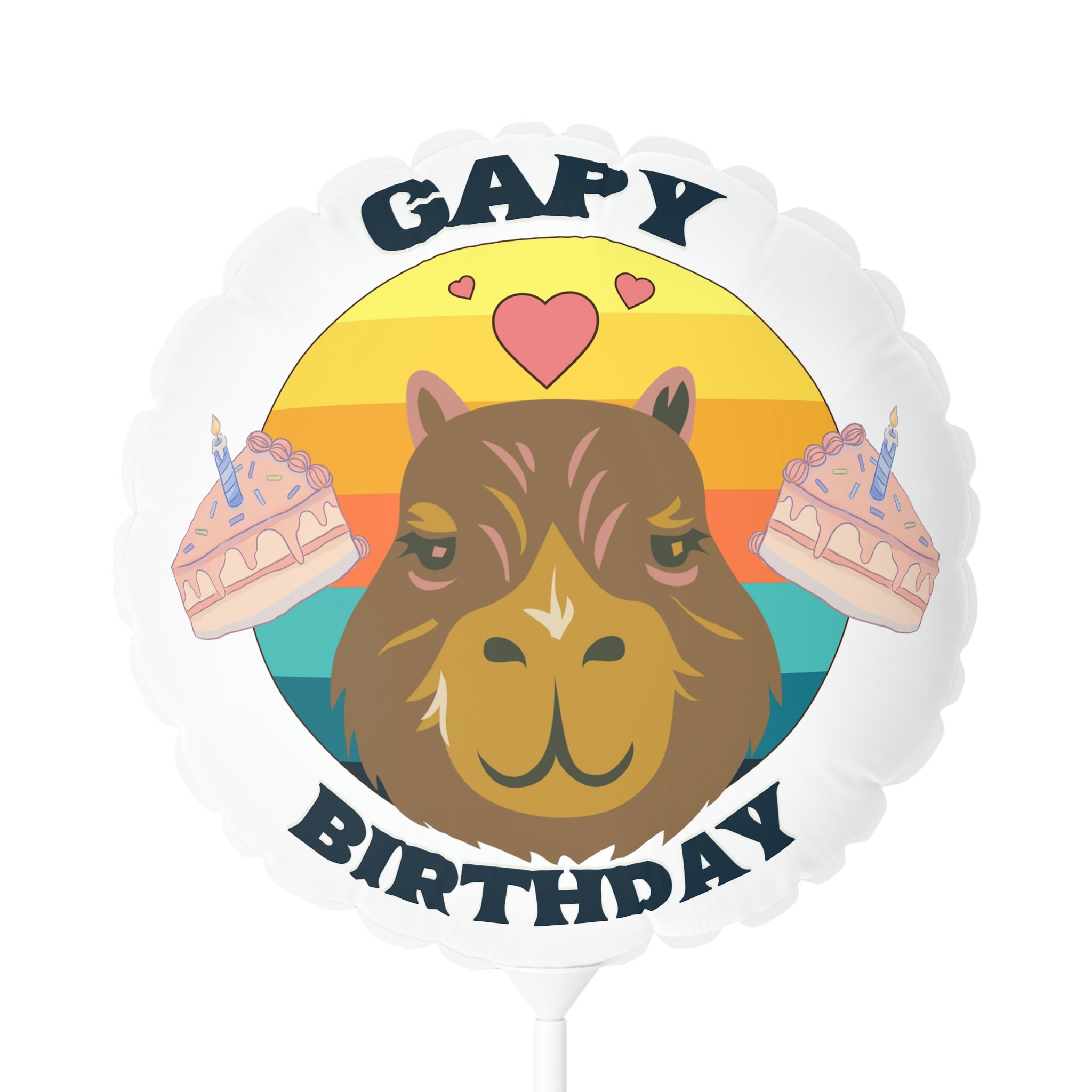 Capy Birthday Capybara Capy Cute Capybara Birthday Balloon - Etsy