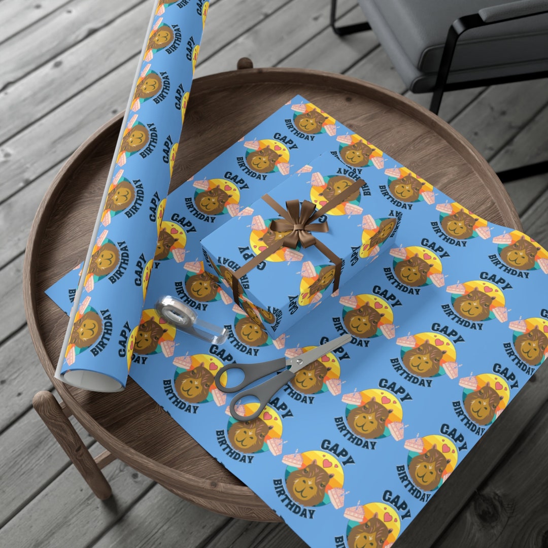 Capy Birhtday, Capybara, Cute Capybara, Capybara Gift Wrap Papers - Etsy