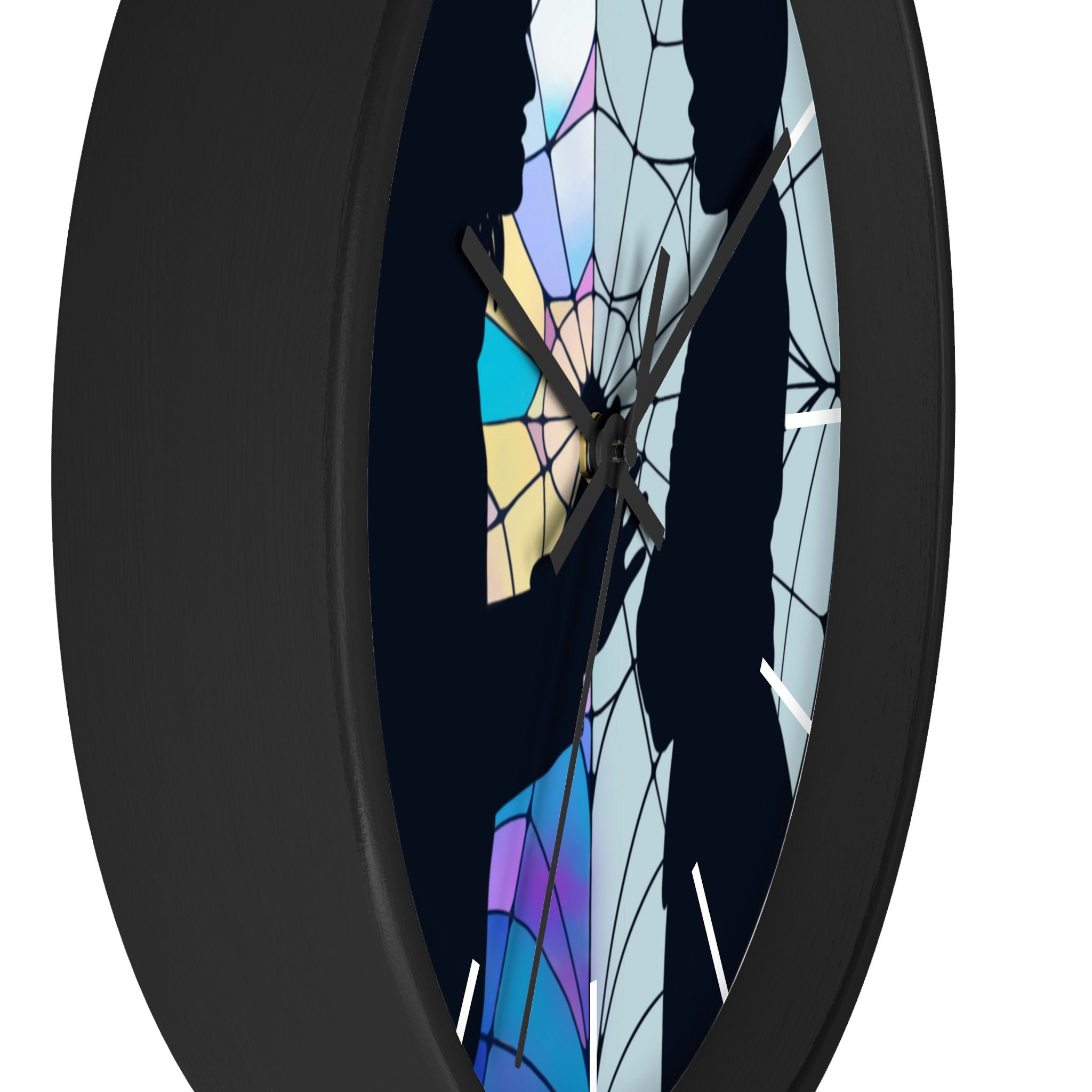 Wednesday Addams, Wednesday Addams Stained Glass, Wall Clock Designed ...