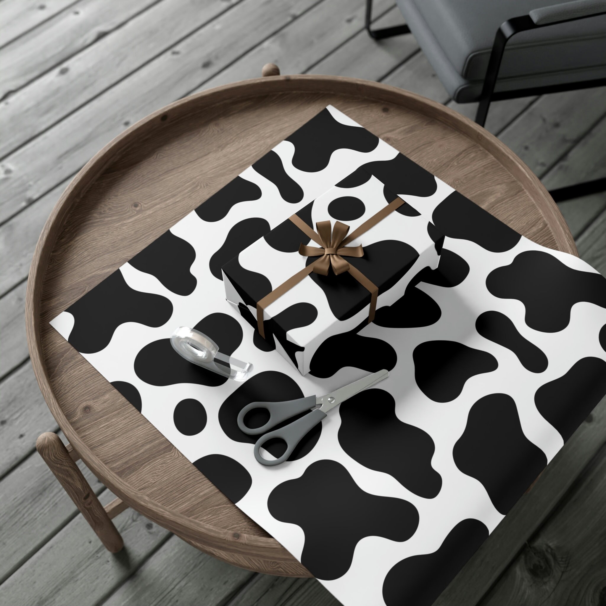 Cow Print Wrapping Paper Cow Print Cow Gift Wrap Papers - Etsy