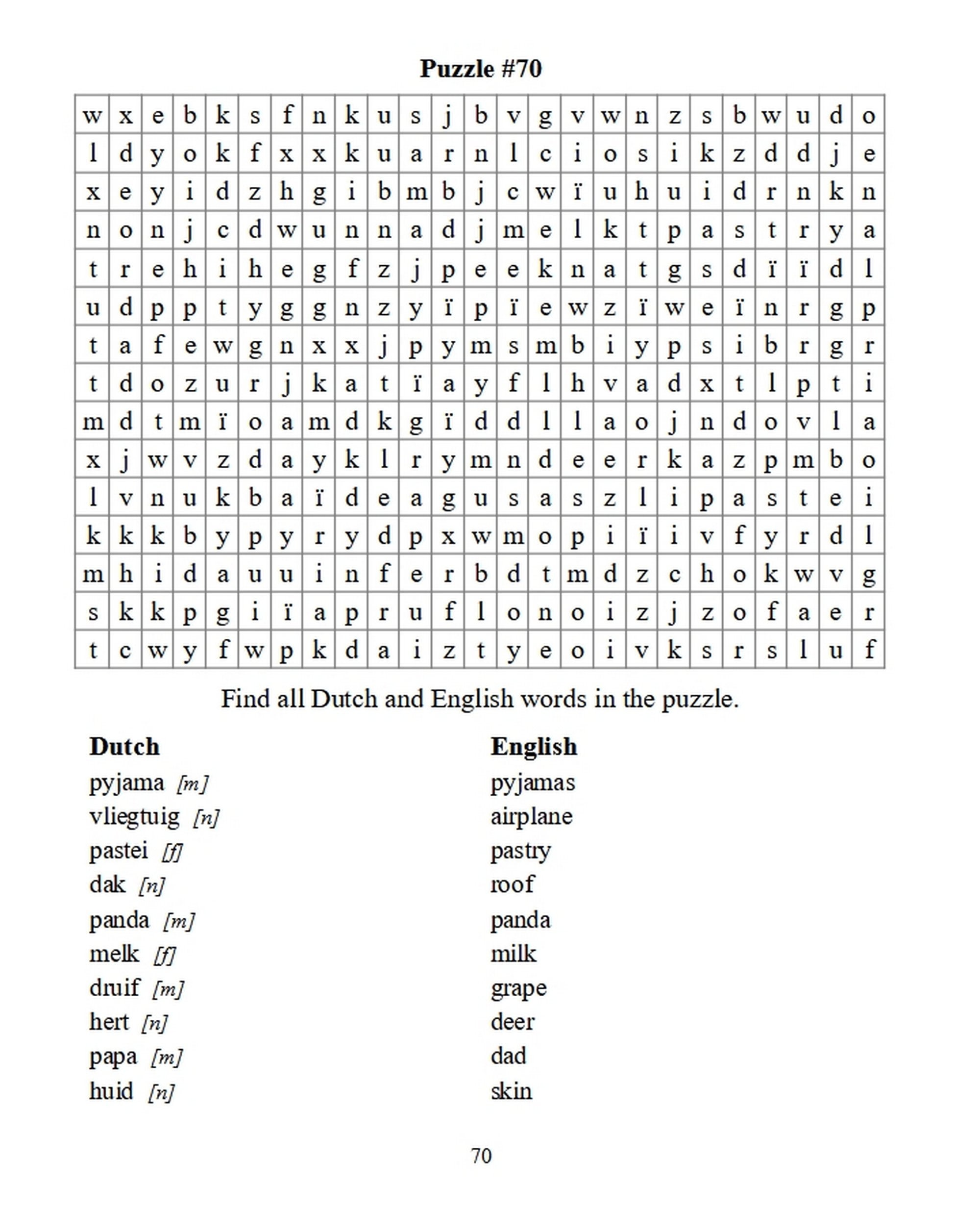 Beginner's Dutch Ebook Word Searches - Etsy