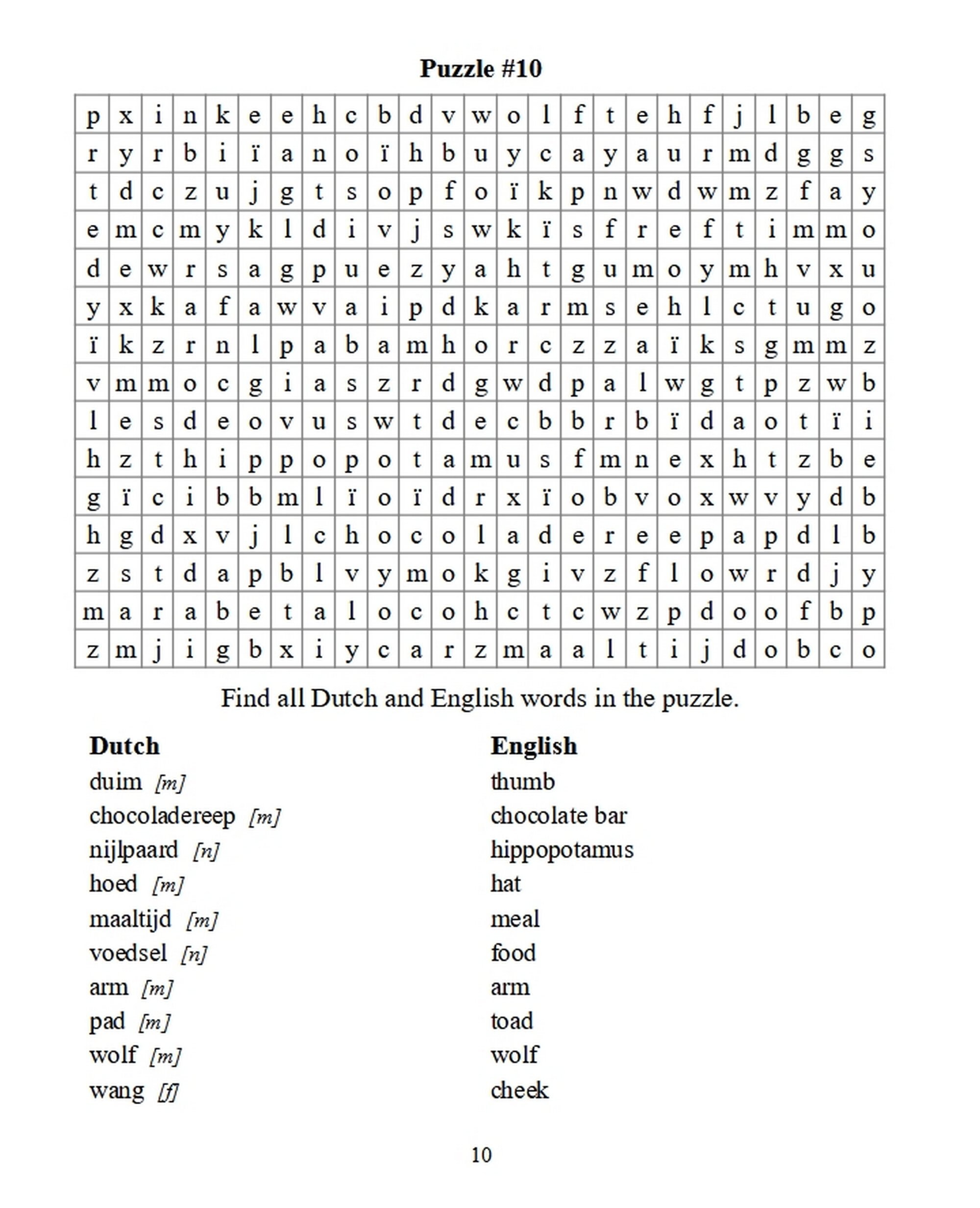 Beginner's Dutch Ebook Word Searches - Etsy