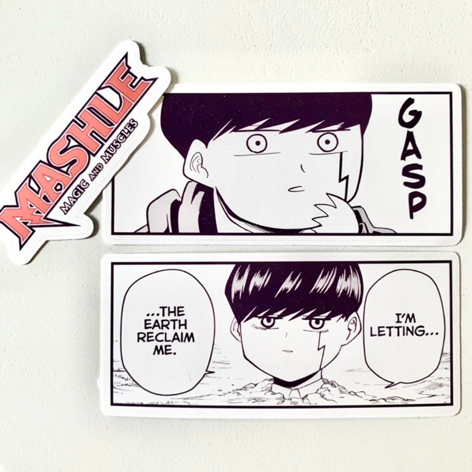 Mashle Stickers Muscles and Magic Returning to the Earth Vinyl Sticker ...