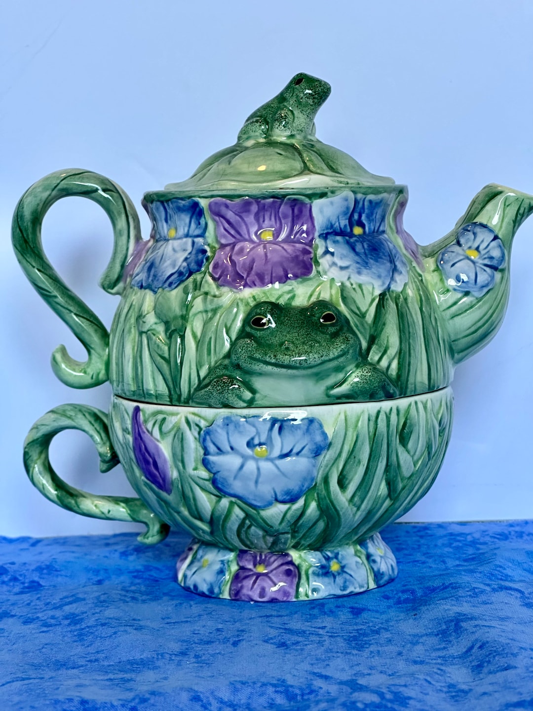 Jeanette Adams Silvestri Nesting Teapot and Cup - Etsy