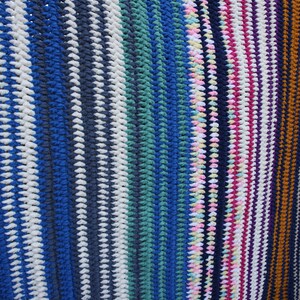 Random Striped Crochet Blanket - Etsy