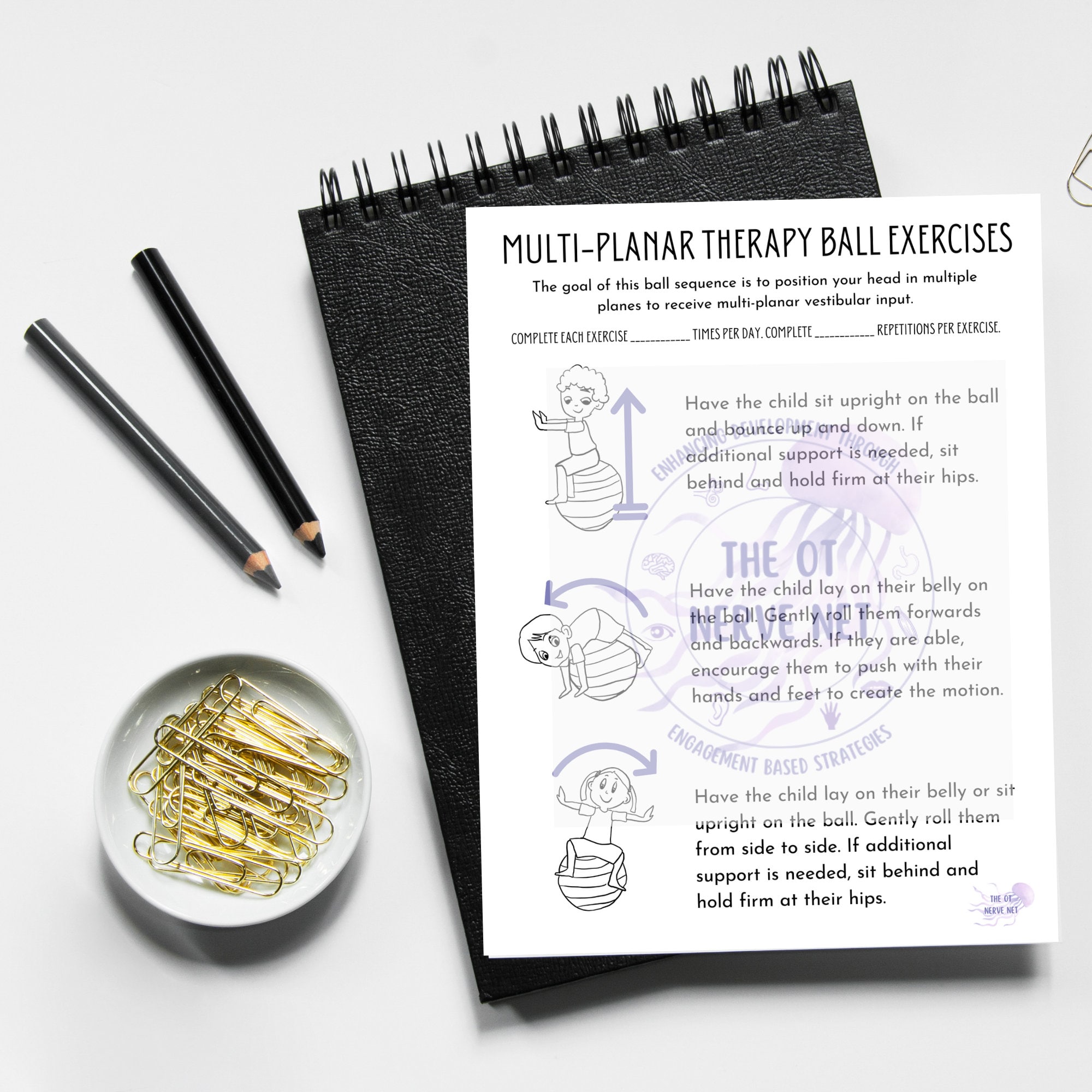 Multiplanar Vestibular Ball Exercises | Occupational Therapy | Sensory ...