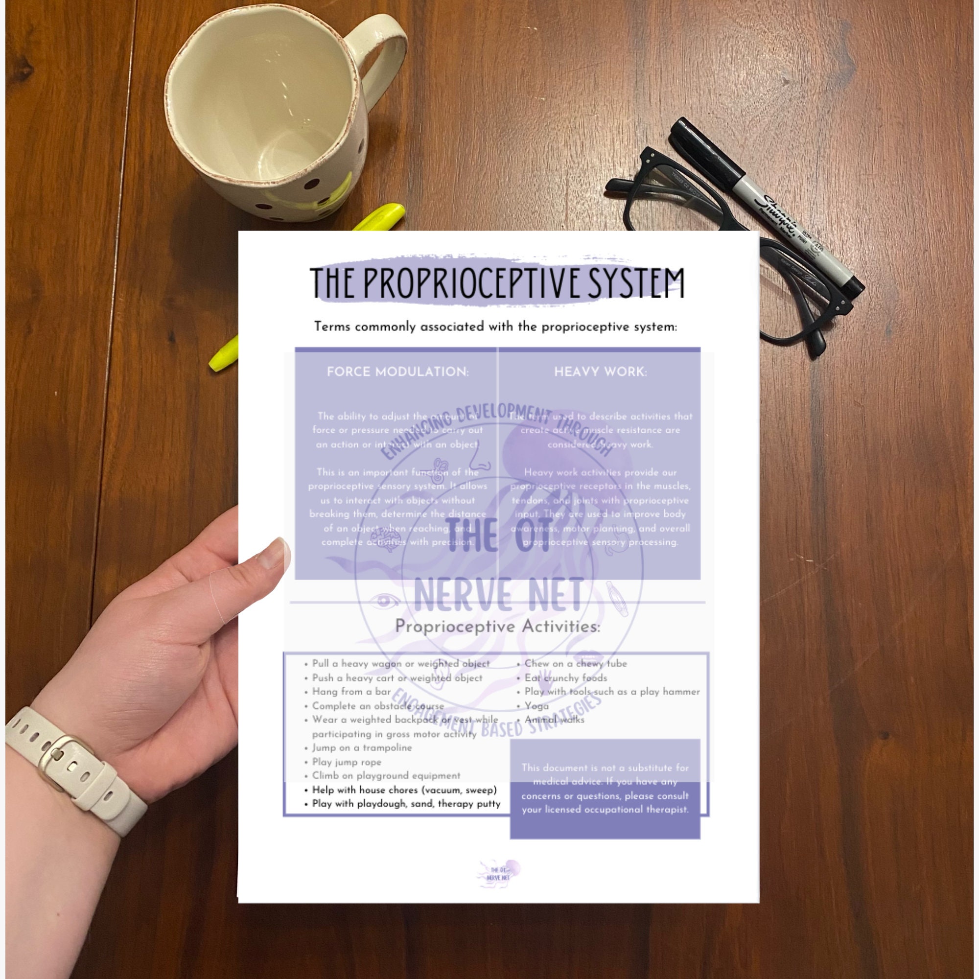 Parent Education Proprioceptive System Occupational - Etsy