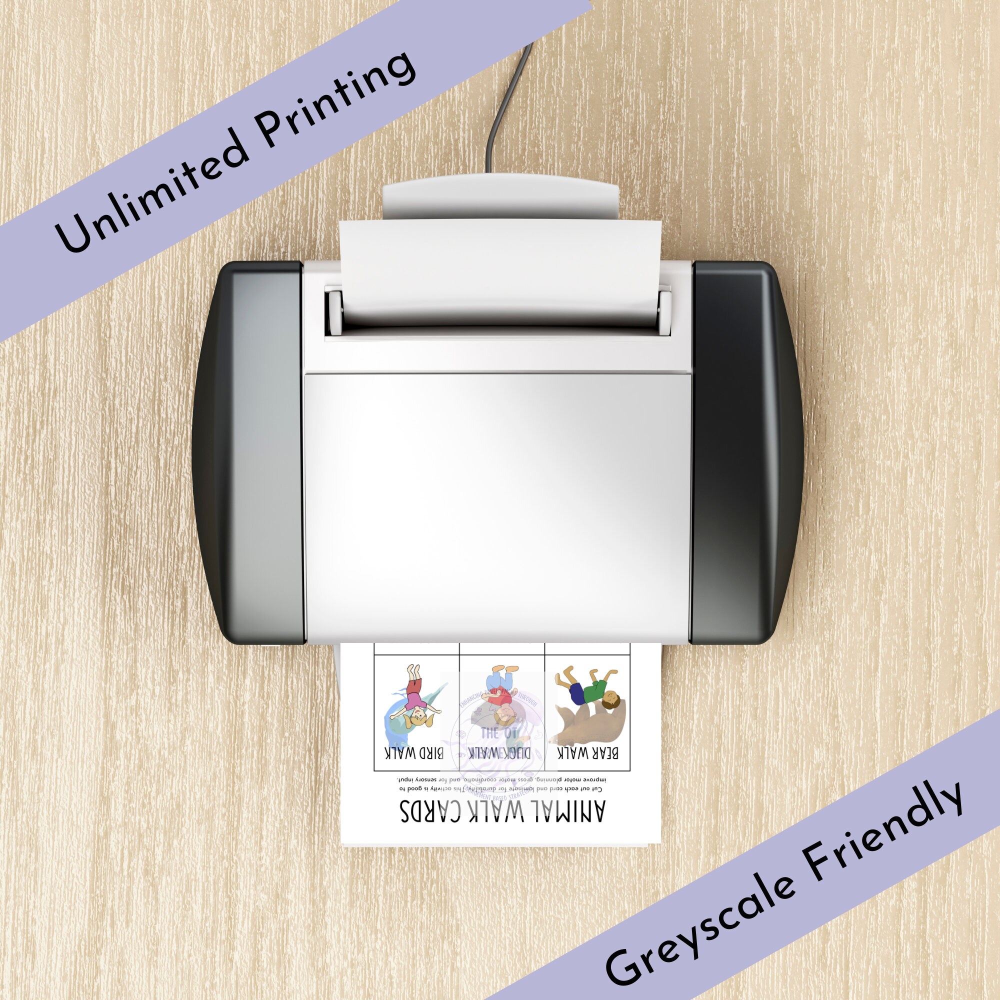 Animal Walk Gross Motor Game Cards for Kids Occupational Therapy ...