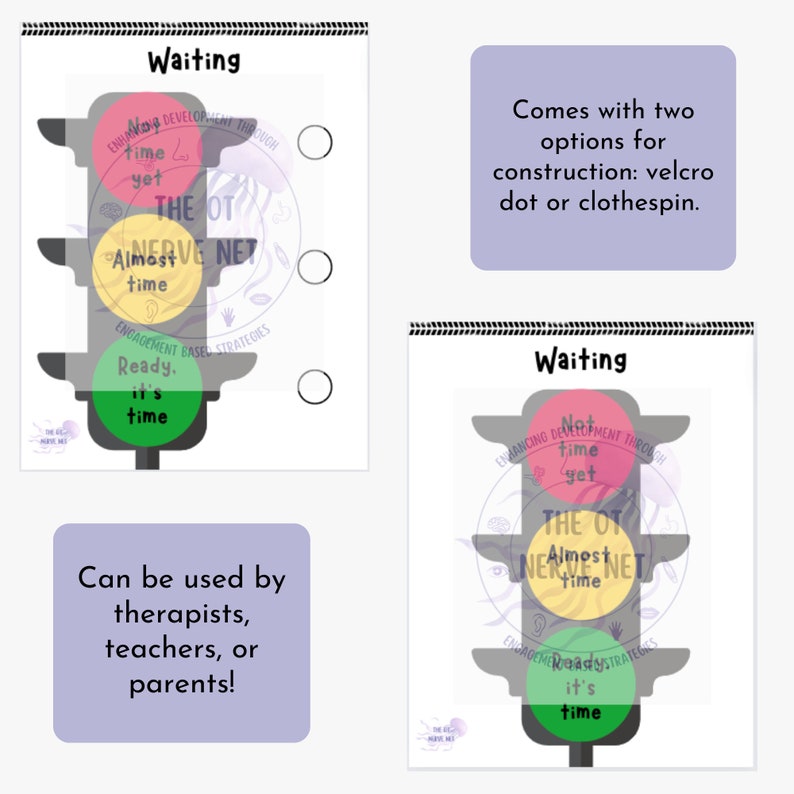 Waiting Visual for Kids | Occupational Therapy | Digital Download ...