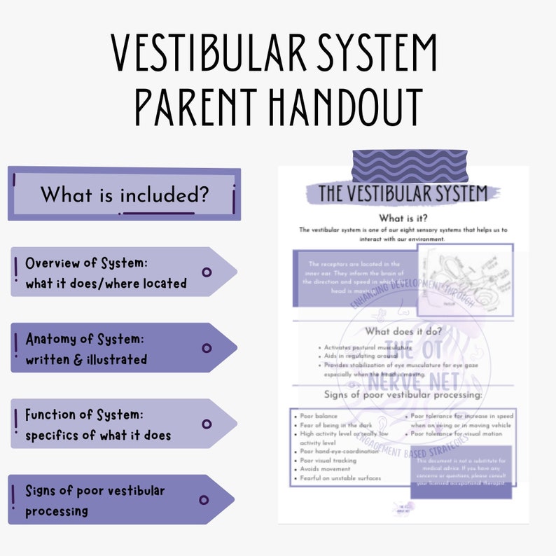 Parent Education | Vestibular System | Occupational Therapy | Sensory ...