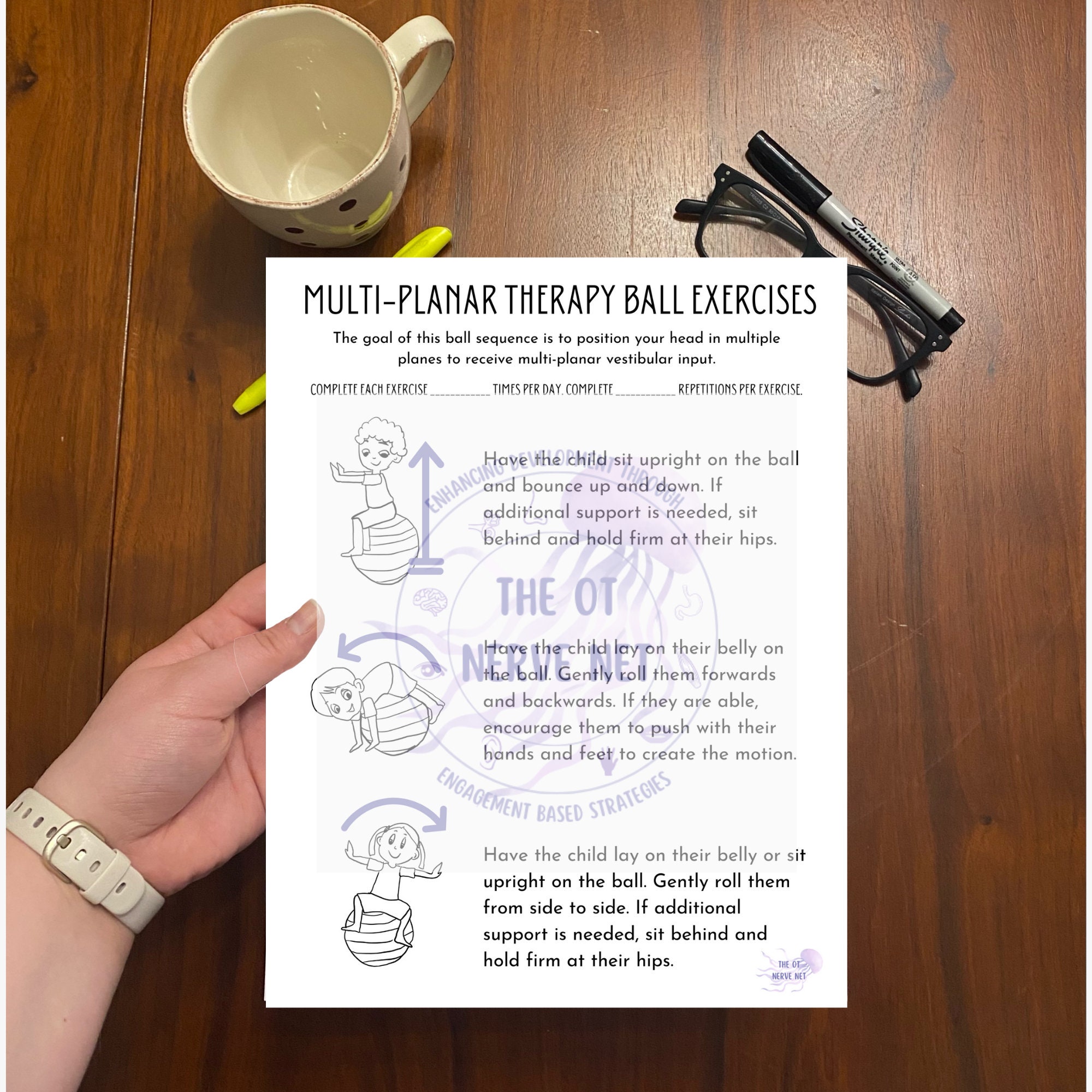Multiplanar Vestibular Ball Exercises | Occupational Therapy | Sensory ...