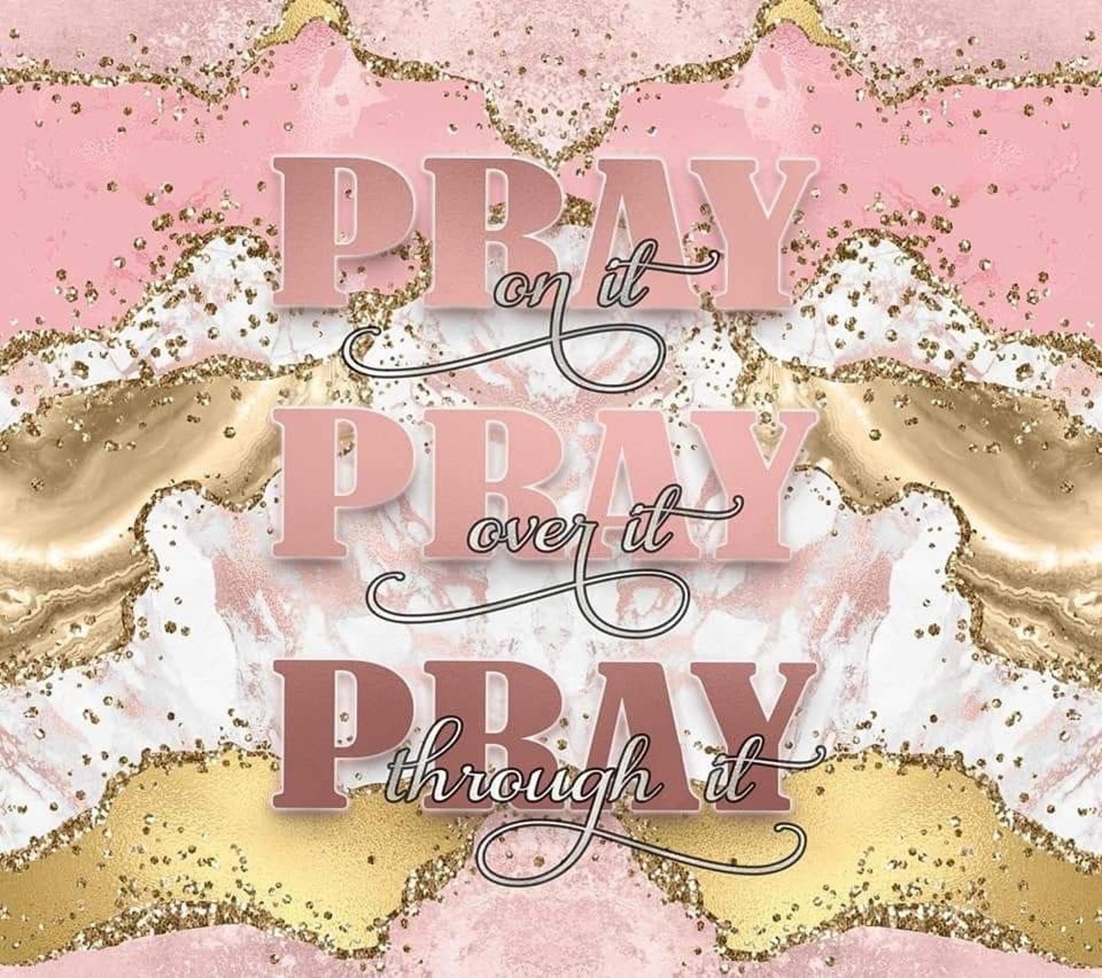 Pray Pray Pray - Pink Marble Tumbler PNG Sublimation Design, 20oz ...