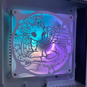Celestial Dragon - RGB Gaming Computer Fan Shroud/ Grill /cover ...